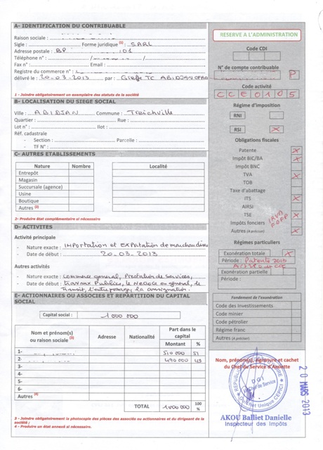 eRegulations Côte d'Ivoire